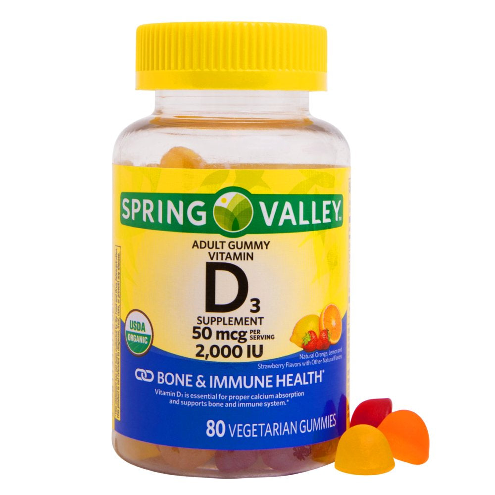Spring Valley Vitamin D3 Gummy, 80 ea - OTC Shoppe Express